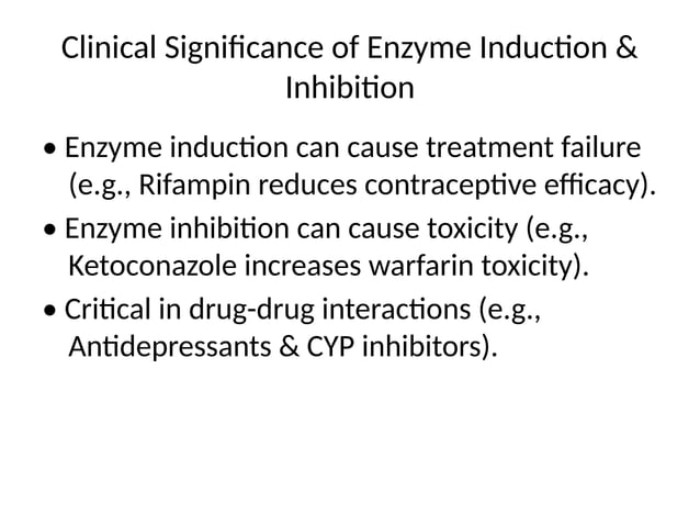 Enzyme Induction and Inhibition: Mechanisms, Examples & Clinical ...