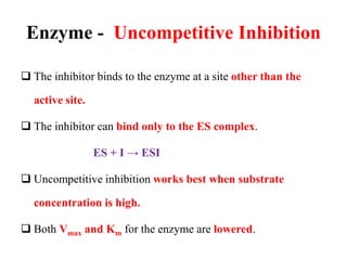 Enzyme inhibition in brief and their examples | PDF