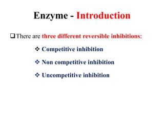 Enzyme inhibition in brief and their examples | PDF