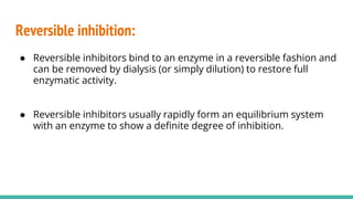 enzyme inhibition.pptx | Chemistry | Science