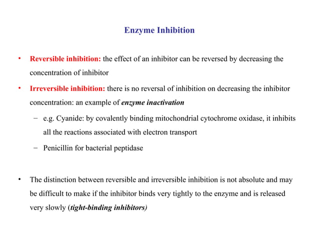Enzyme Inhibition, HOW ENZYME INHIBITIONIS DONE AND WHAT POSSIBELITY | PPT