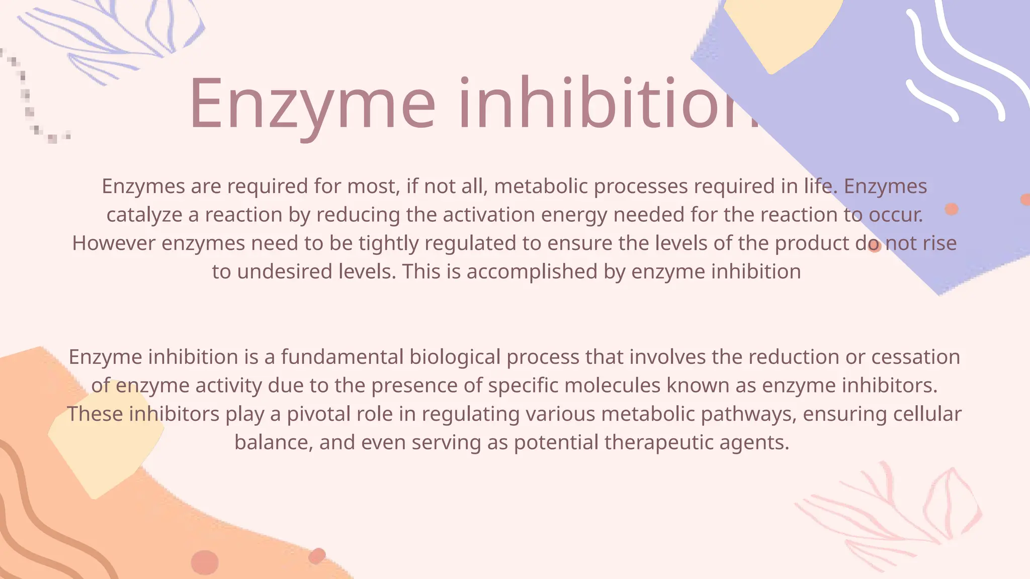 ENZYME INHIBITION Bioinformatics....pptx