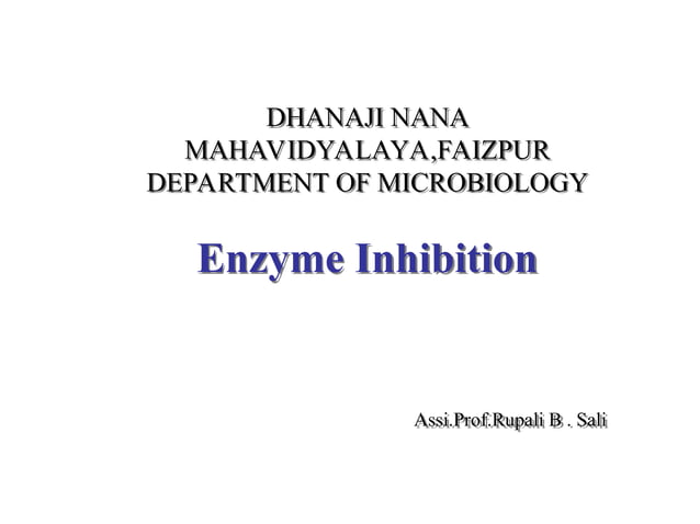 Enzyme Inhibition biochemistry botan.ppt