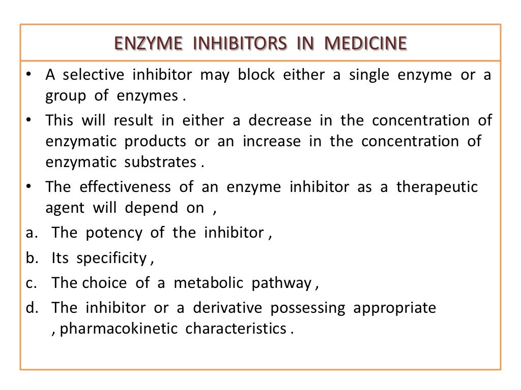 Enzyme Inhibitors