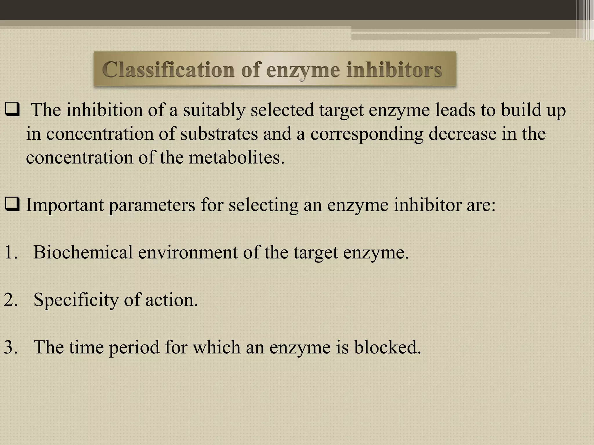 Enzyme inhibitors | PPTX