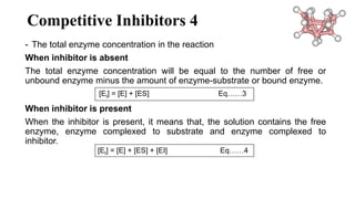 Enzyme Inhibitors BCH 601(Advanced enzymology) | PDF