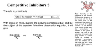 Enzyme Inhibitors BCH 601(Advanced enzymology) | PDF