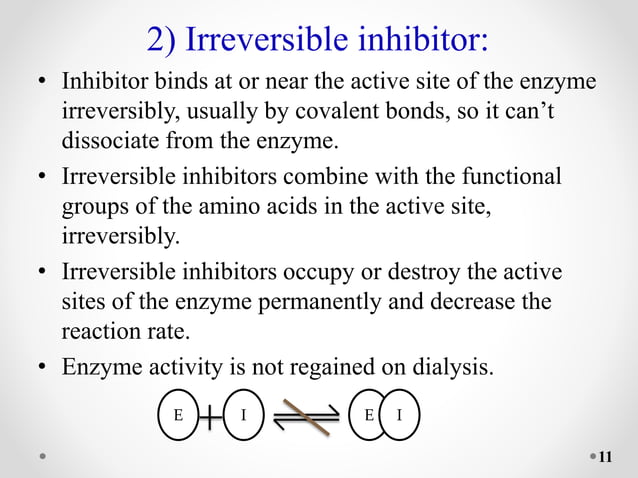 Enzyme inhibitors, reversible_and_irreversible | PPTX