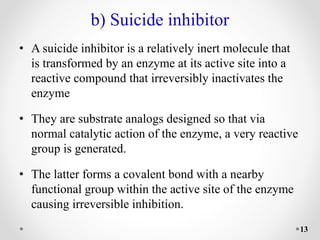 Enzyme inhibitors, reversible_and_irreversible | PPTX