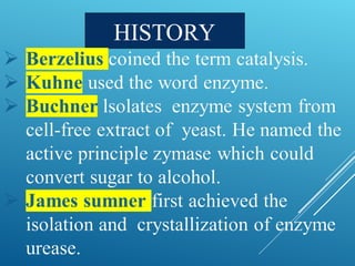 ENZYMES INTRODUCTION AND CLASSIFICATION | PPT
