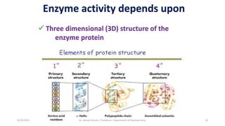 Enzyme introduction By Dr. Ashok Kumar J | PPTX