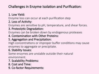 Enzyme Isolation and Purification mithun | PPT