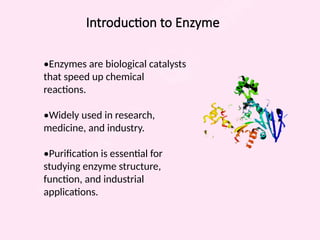 Enzyme Isolation and Purification mithun | PPT