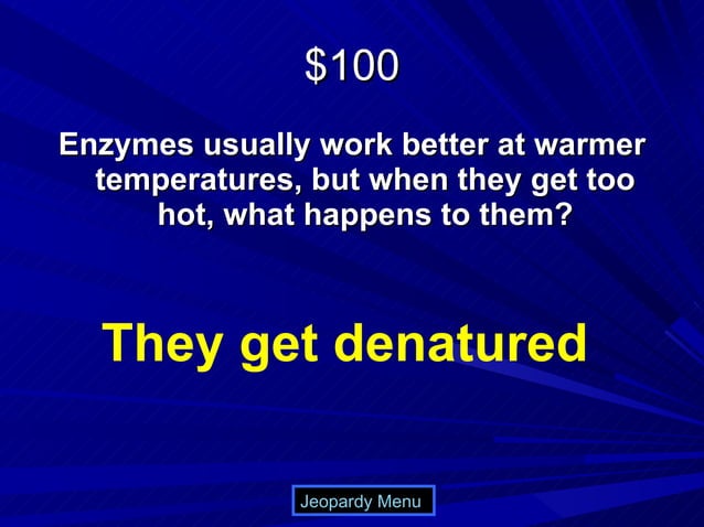 Enzyme Jeopardy | PPT