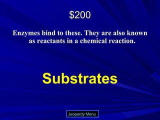 Enzyme Jeopardy | PPT