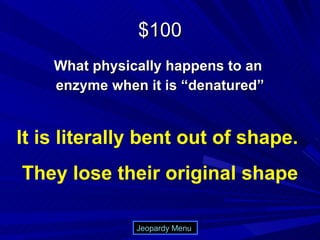 Enzyme Jeopardy | PPT