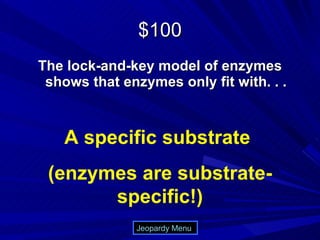 Enzyme Jeopardy | PPT
