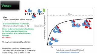 enzyme kinetics and michael menten’s constant | PPTX