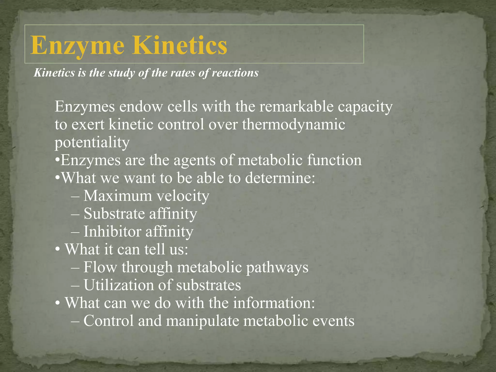 Enzyme kinetics and inhibition | PPTX | Chemistry | Science