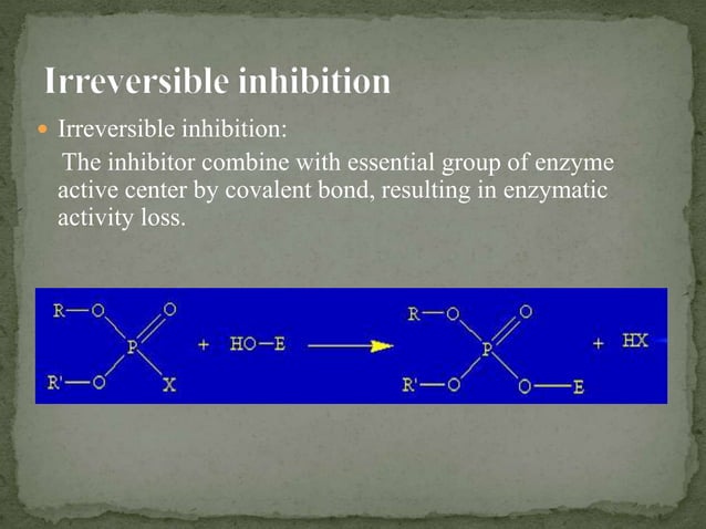 Enzyme kinetics and inhibition | PPTX | Chemistry | Science