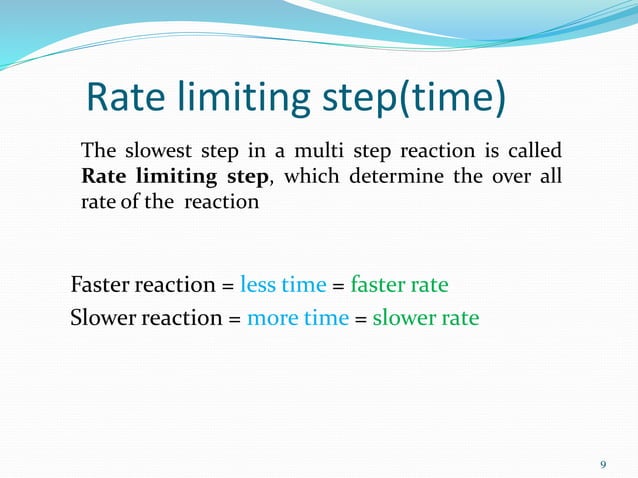 enzyme kinetics, multi step reaction and rate limiting steps | PPTX | Chemistry | Science