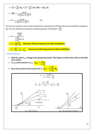 Derivations of ENZYME KINETICS (Part 1 - simplified and detailed) | PDF