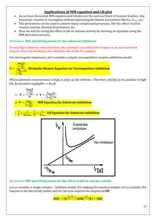 Derivations of ENZYME KINETICS (Part 1 - simplified and detailed) | PDF