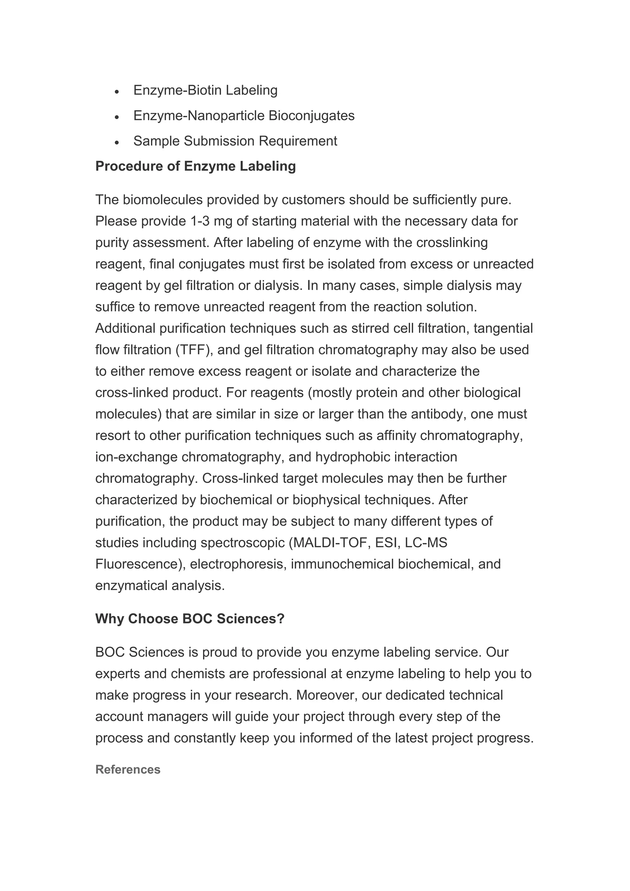 Enzyme labeling | PDF