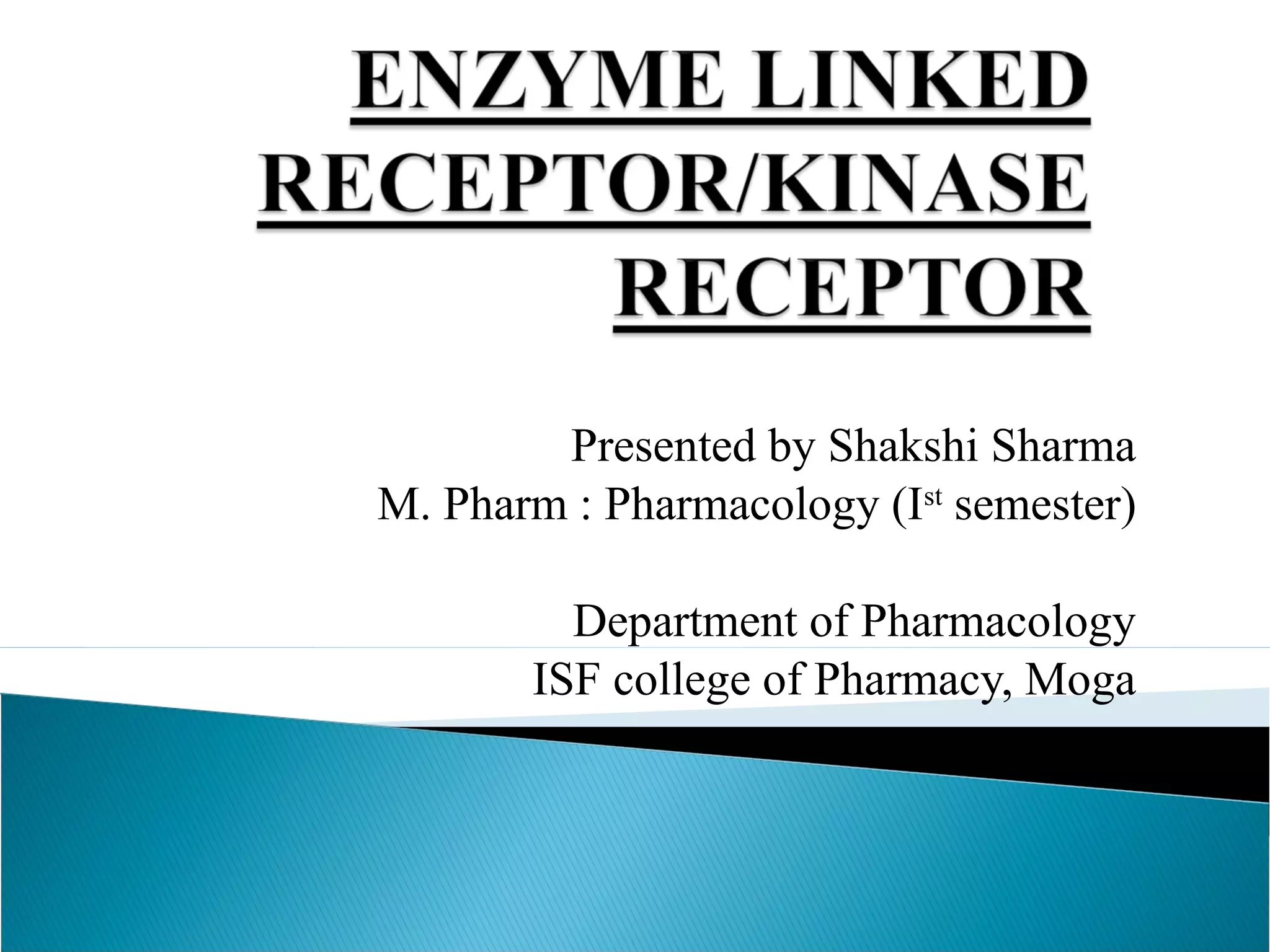 Enzyme linked receptor | PPT