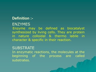 enzyme biochemistry 00000000000000000000 | PPT
