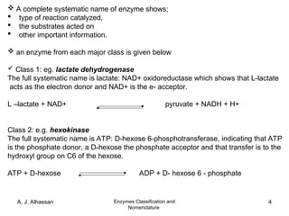 EnzymE nomenclature in enzymology....ppt | Chemistry | Science