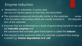 regulation of enzyme in microorganisms by Swati Raina | PPT