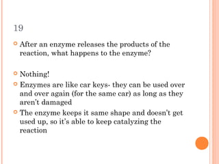Enzyme practice test | PPT