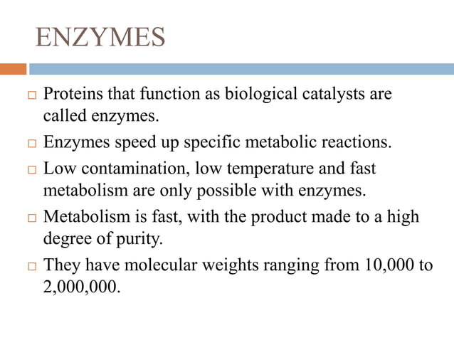 Enzyme production by biotechnology