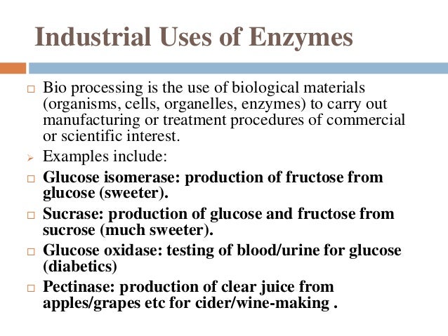 Enzyme production by biotechnology