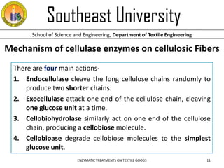 ENZYMATIC TREATMENTS ON TEXTILE GOODS | PPTX