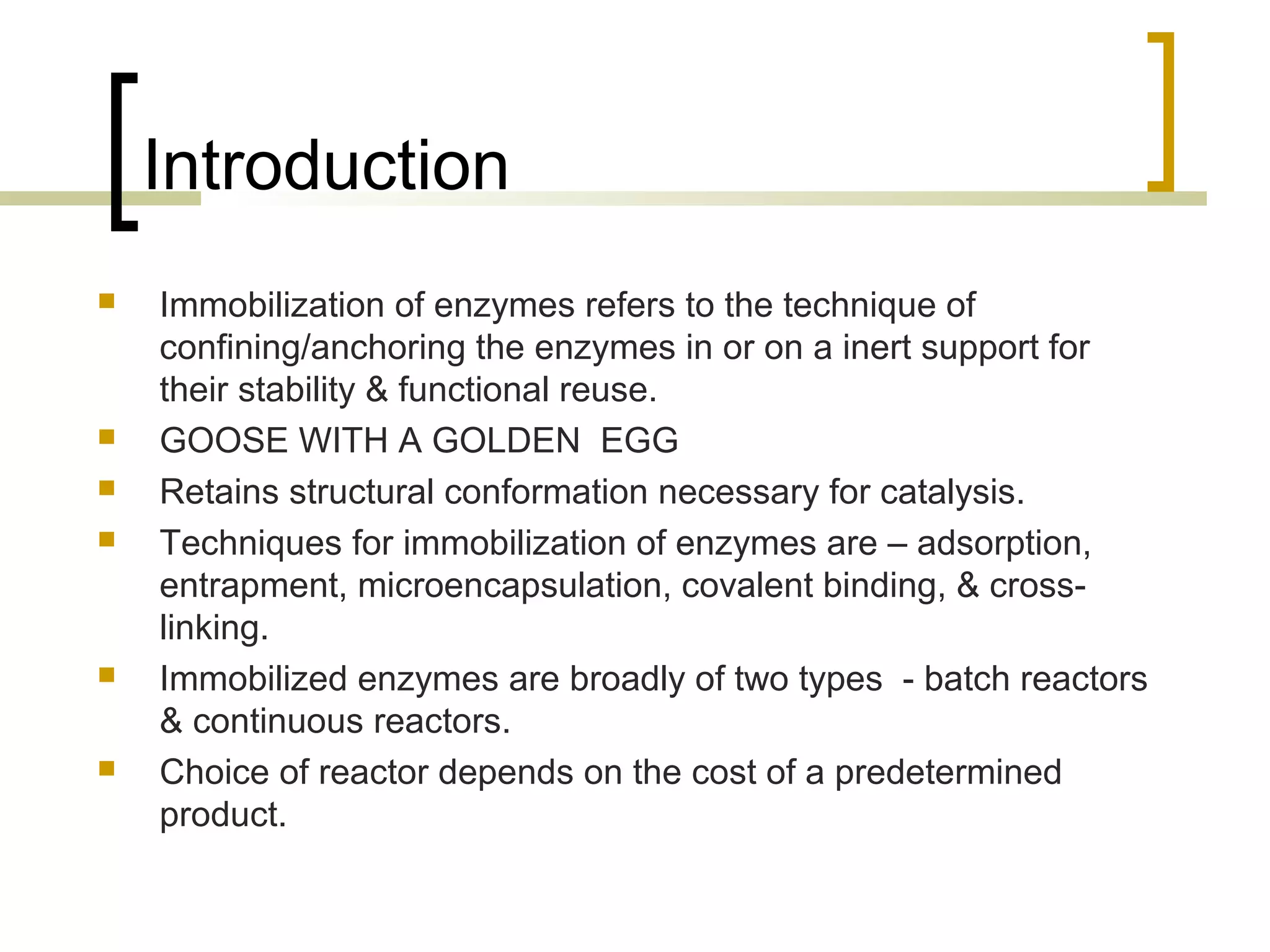 immobilized Enzyme reactors- batch and continuous types. | PPT