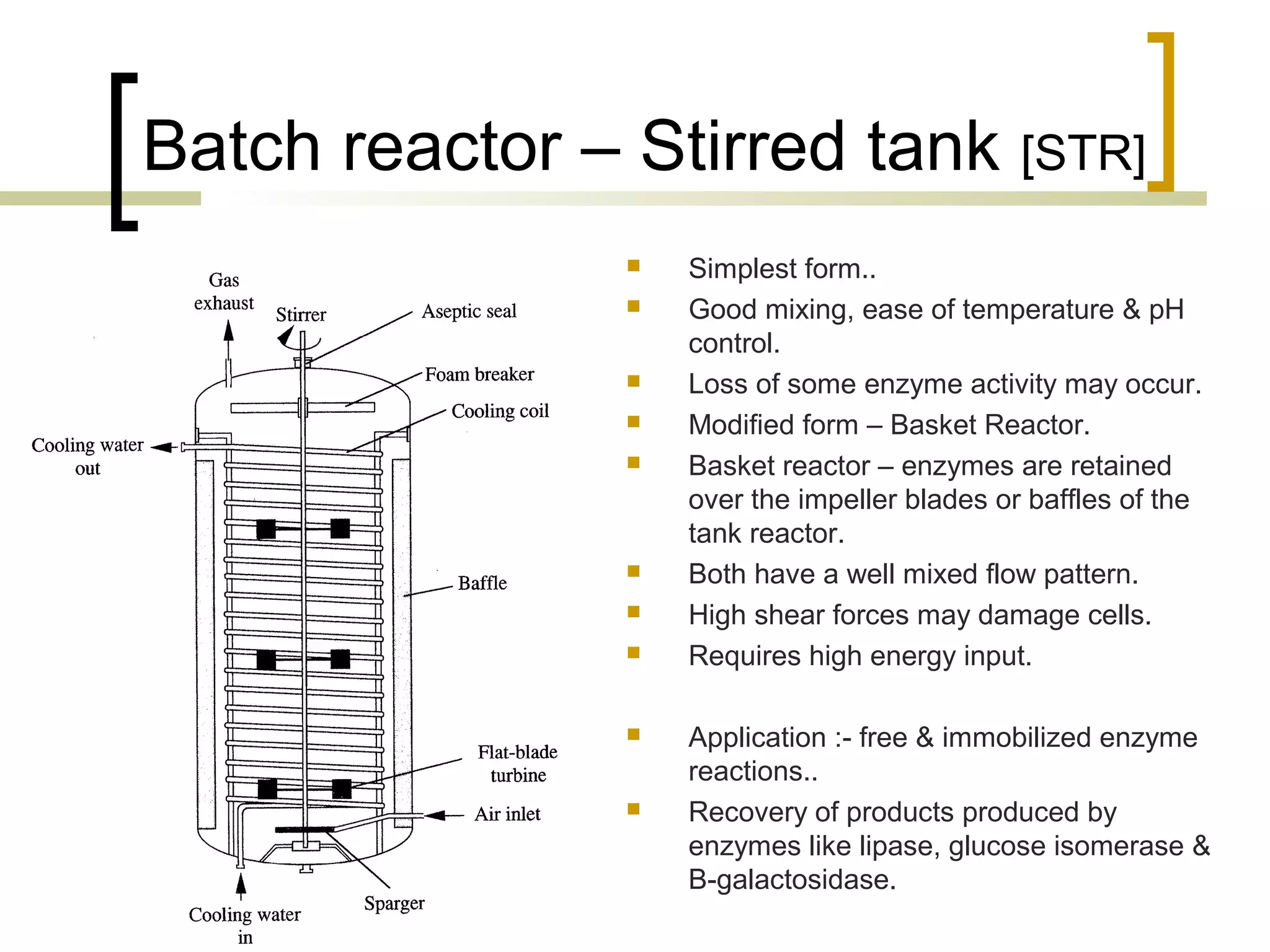 immobilized Enzyme reactors- batch and continuous types. | PPT