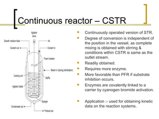 immobilized Enzyme reactors- batch and continuous types. | PPT
