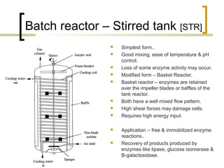 immobilized Enzyme reactors- batch and continuous types. | PPT