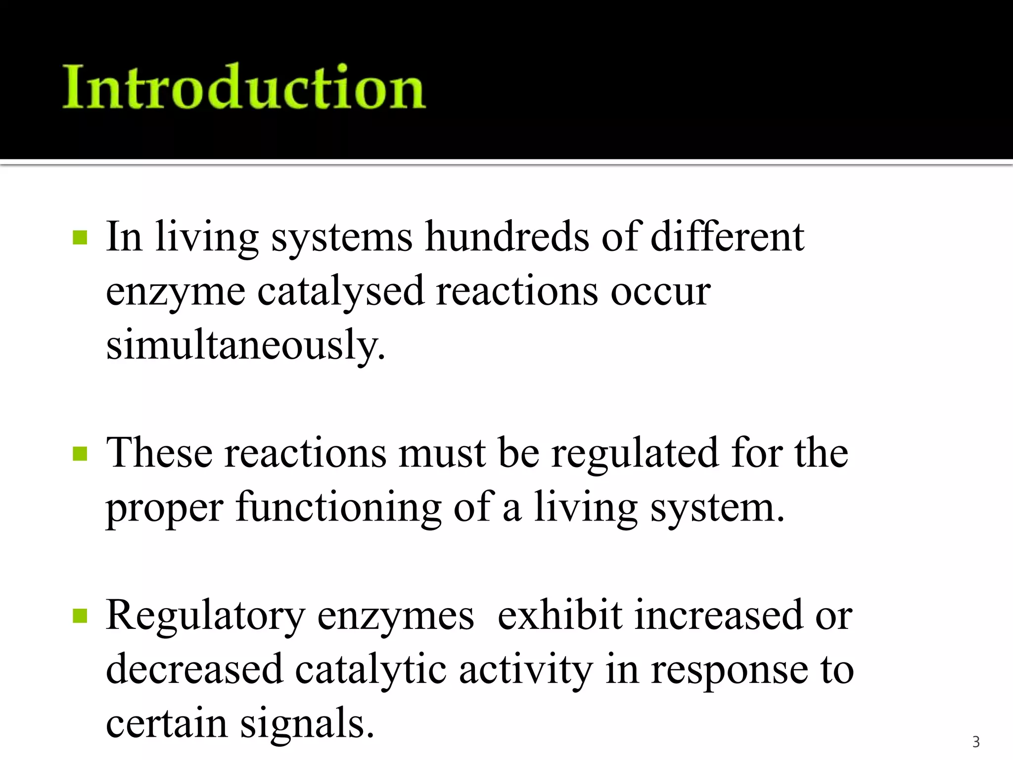 Enzyme regulation | PPTX