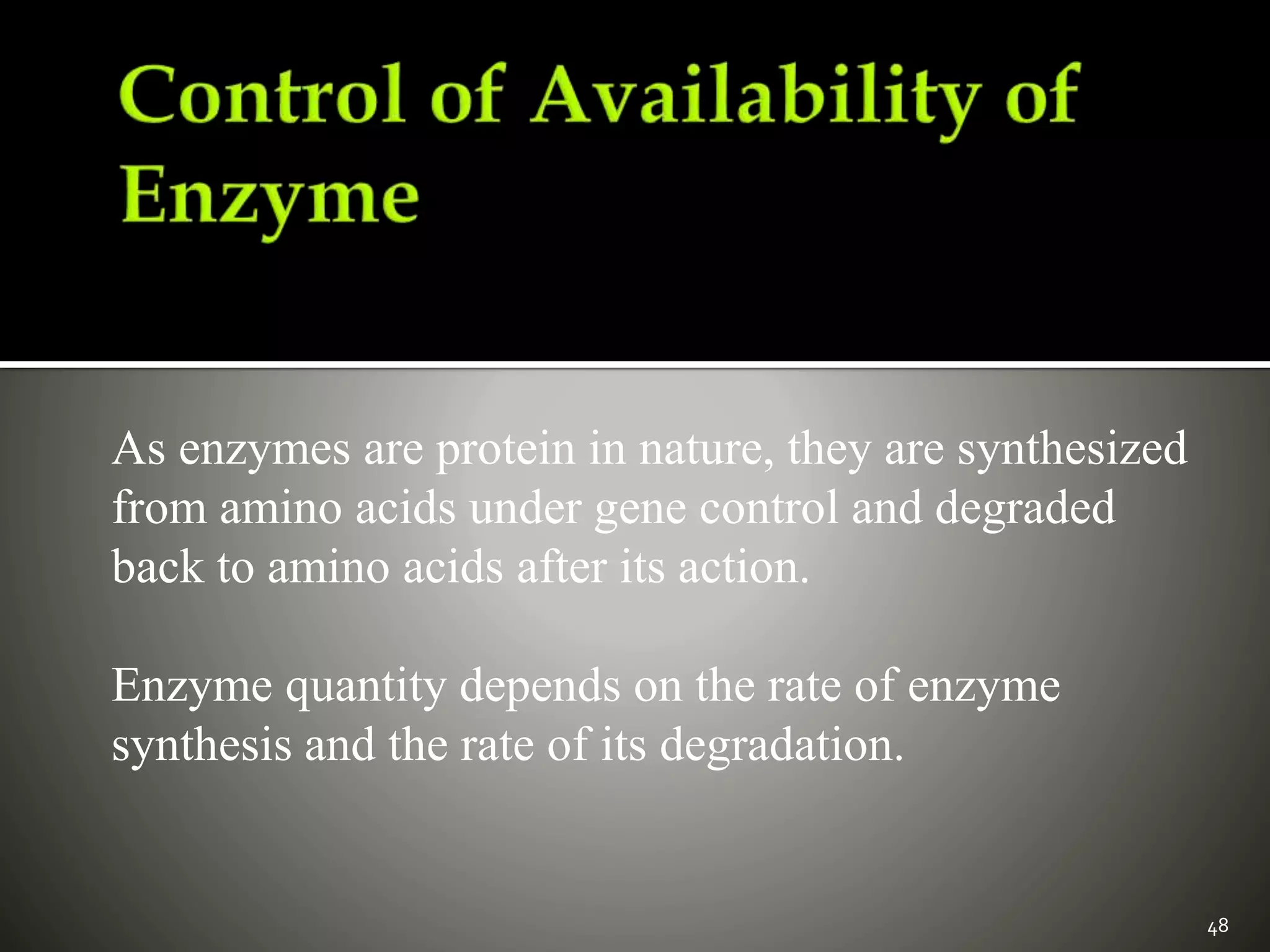 Enzyme regulation | PPTX