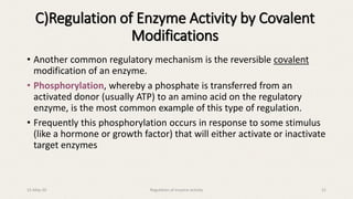 Enzyme regulation | PDF
