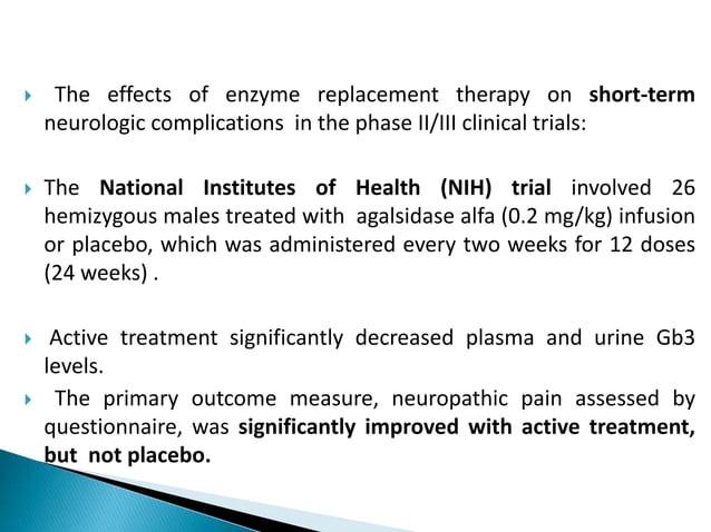 Enzyme replacement therapy in neurological disorders | PPTX
