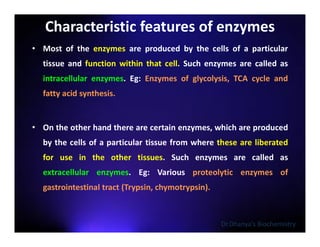 Enzymes | classification| Factors affecting enzyme activity | PDF