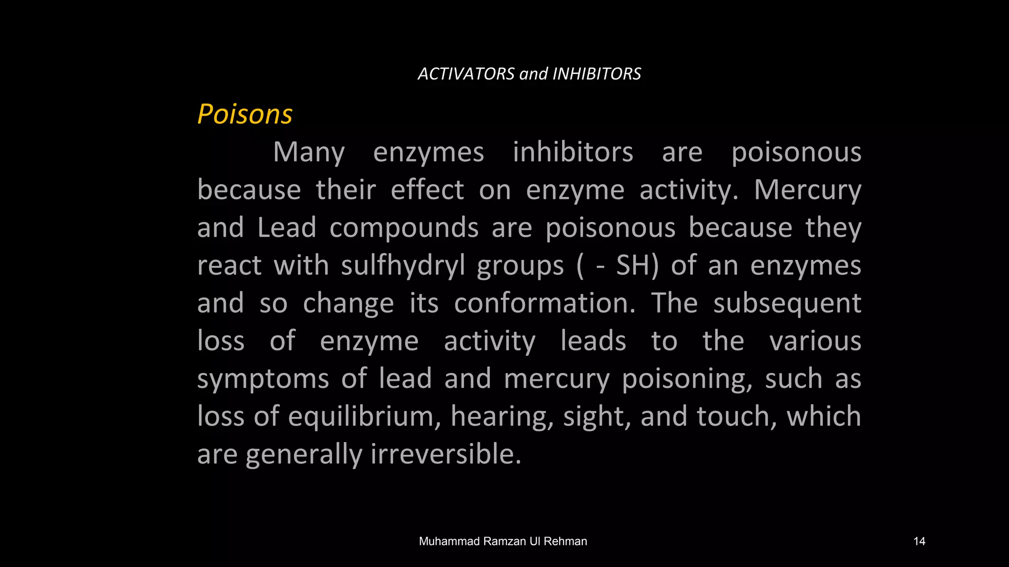Enzymes Biochemistry | PPT