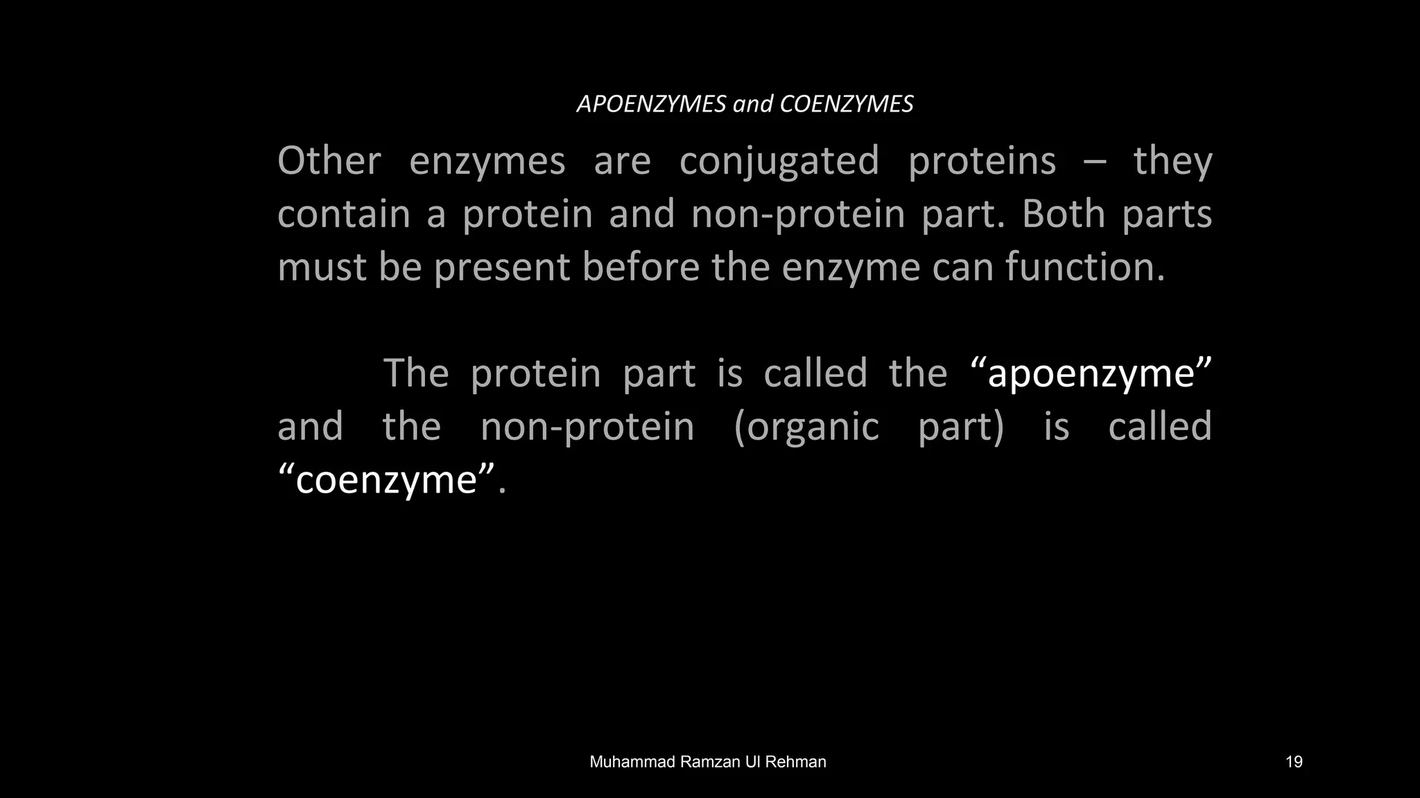 Enzymes Biochemistry | PPT