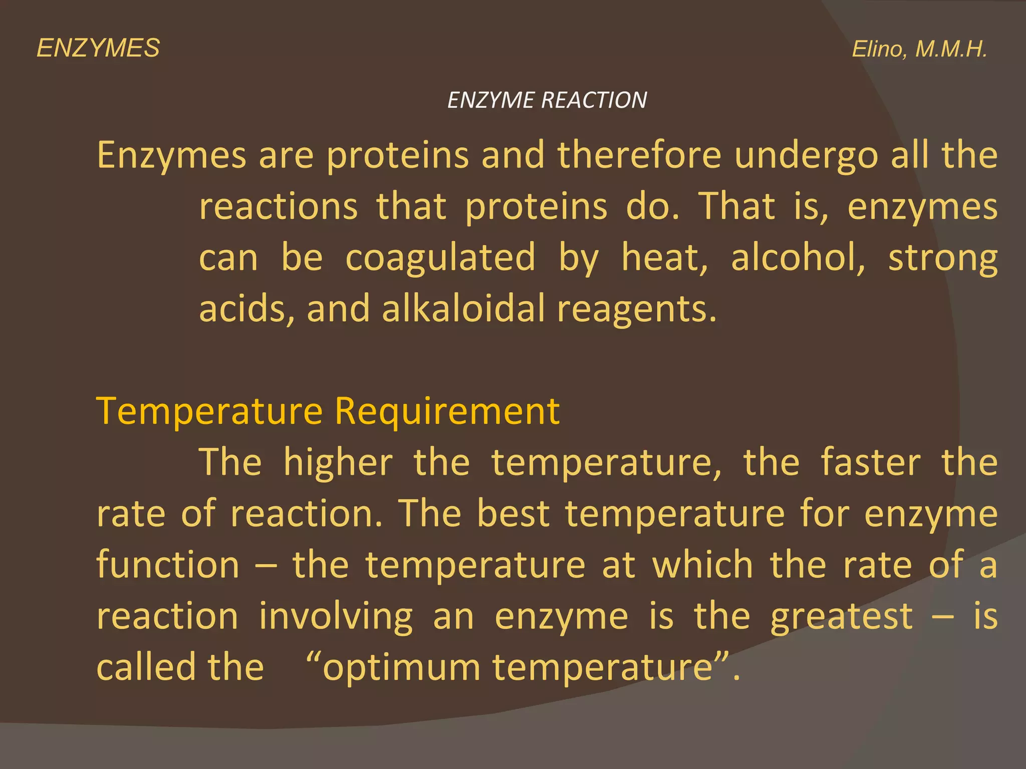 Introduction to Enzymes | PPT
