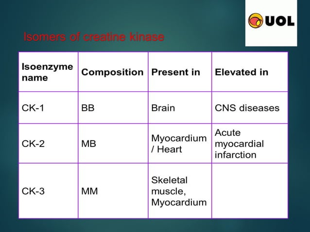 important of creatine kinase enzyme | PPT