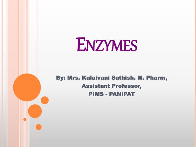 Enzymes Biochemistry | PPTX | Chemistry | Science